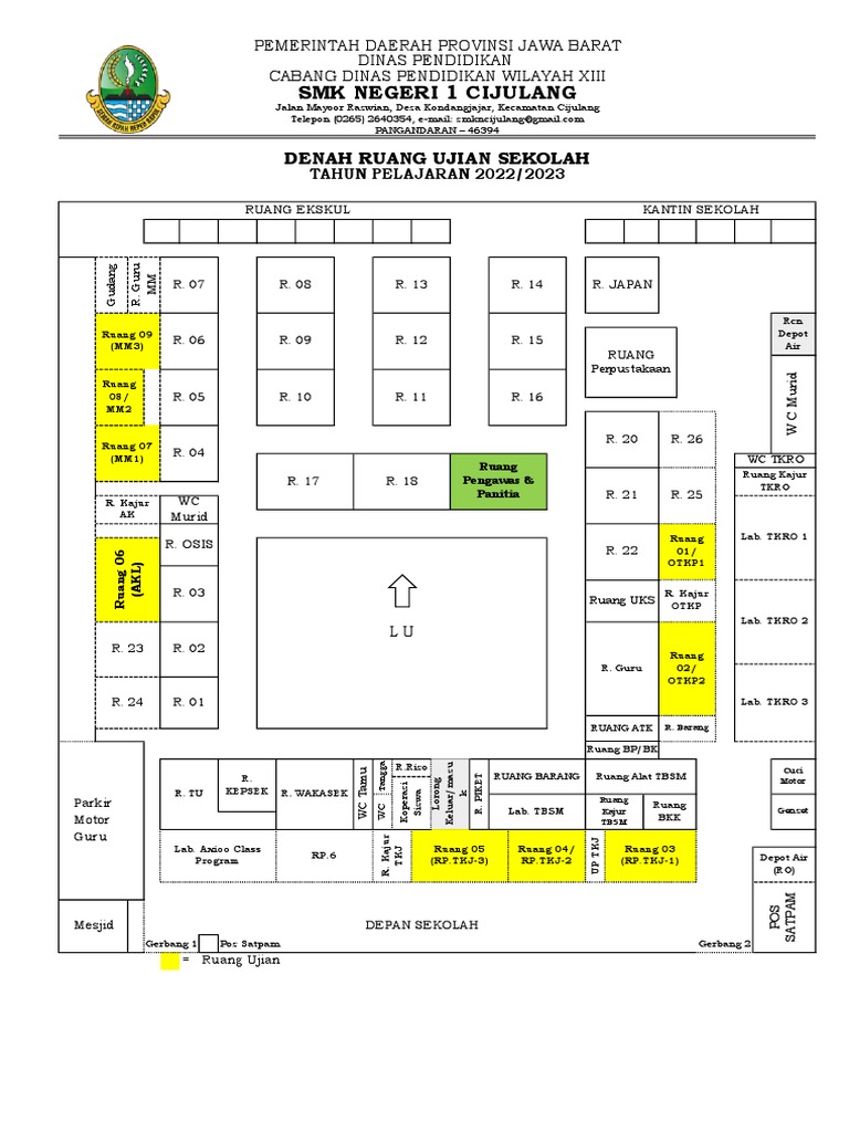 Jadwal Us Dan Pembagian Ruang Sesi Peserta | PDF