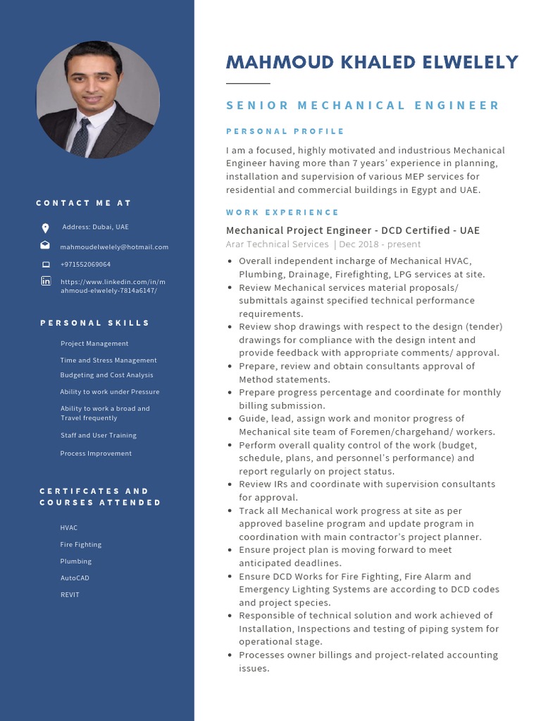 Mahmoud Elwelely CV | PDF | Engineering | Building Engineering