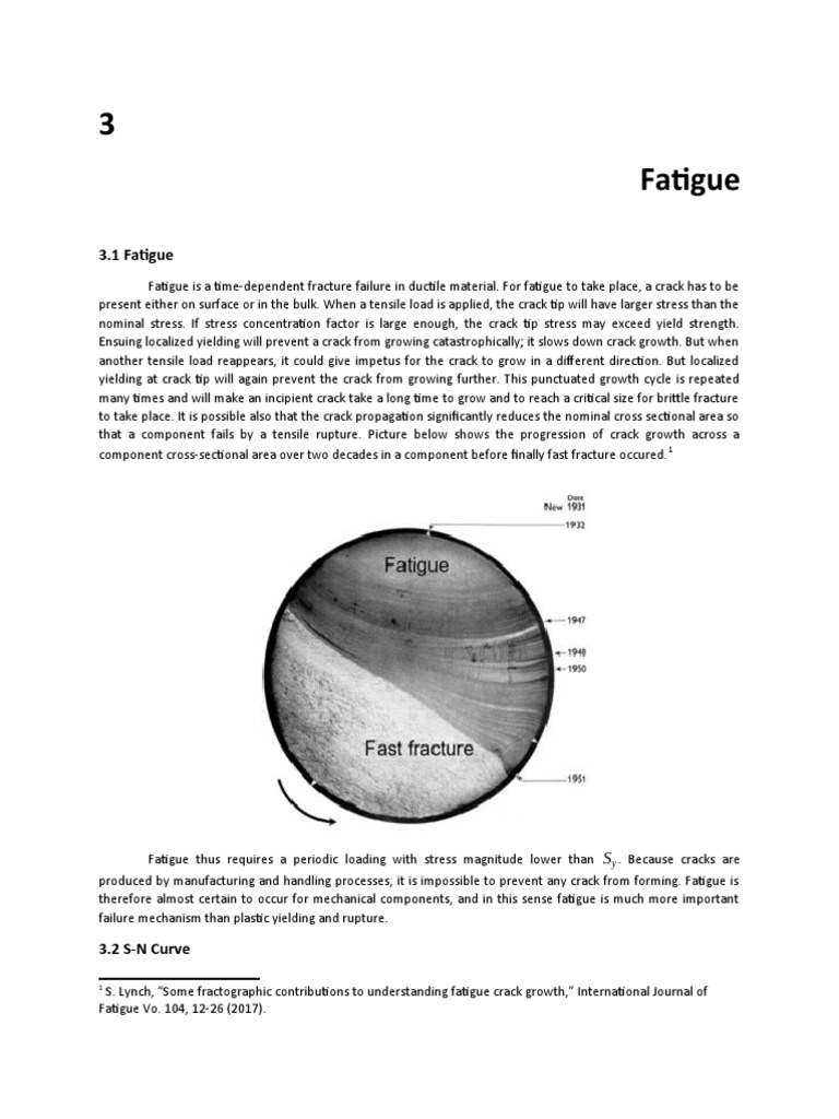 3 Fatigue | PDF | Fracture | Strength Of Materials