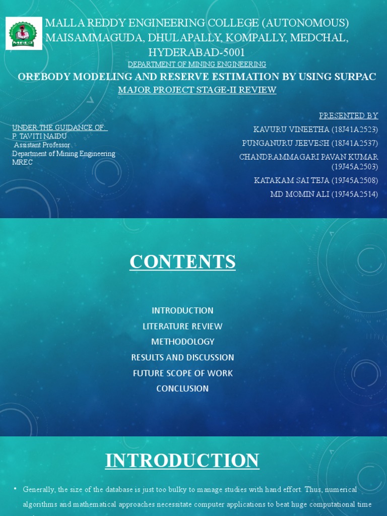 Mining Engineering Project Review | PDF | Mining | 3 D Computer Graphics