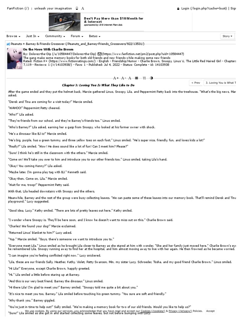 On The Move With Charlie Brown Chapter 3 - Loving You Is What They Like To Do, A Peanuts ...