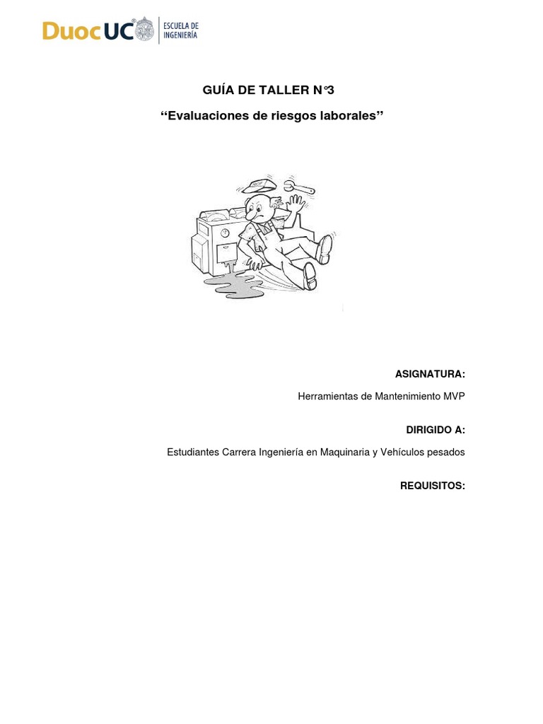 Guía de Taller Nº3-Evaluación N°1 | Descargar gratis PDF | Seguro