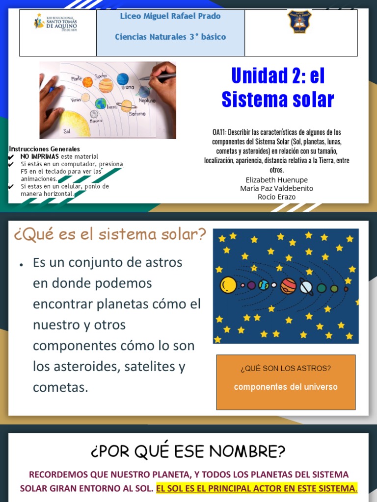 Unidad 2 Sistema Solar | PDF