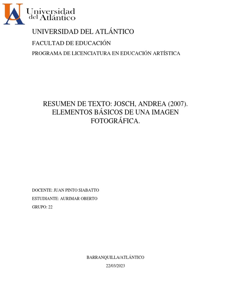 Resumen Elementos Basicos de Una Imagen | Descargar gratis PDF | Óptica
