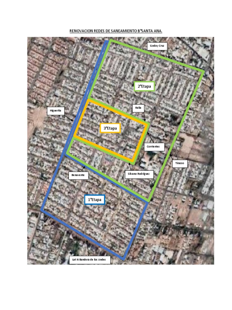 Planificación Barrio Santa Ana | PDF