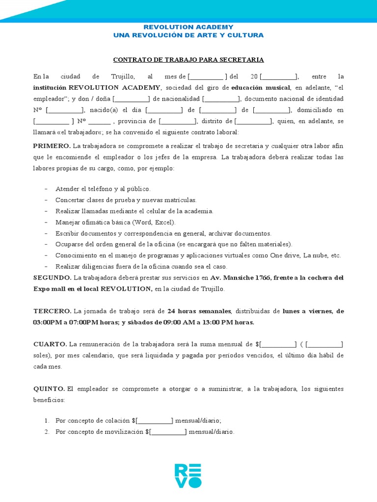Modelo de Contrato | PDF