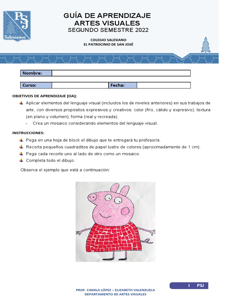 Artes Visuales Guía de Aprendizaje 1 | PDF