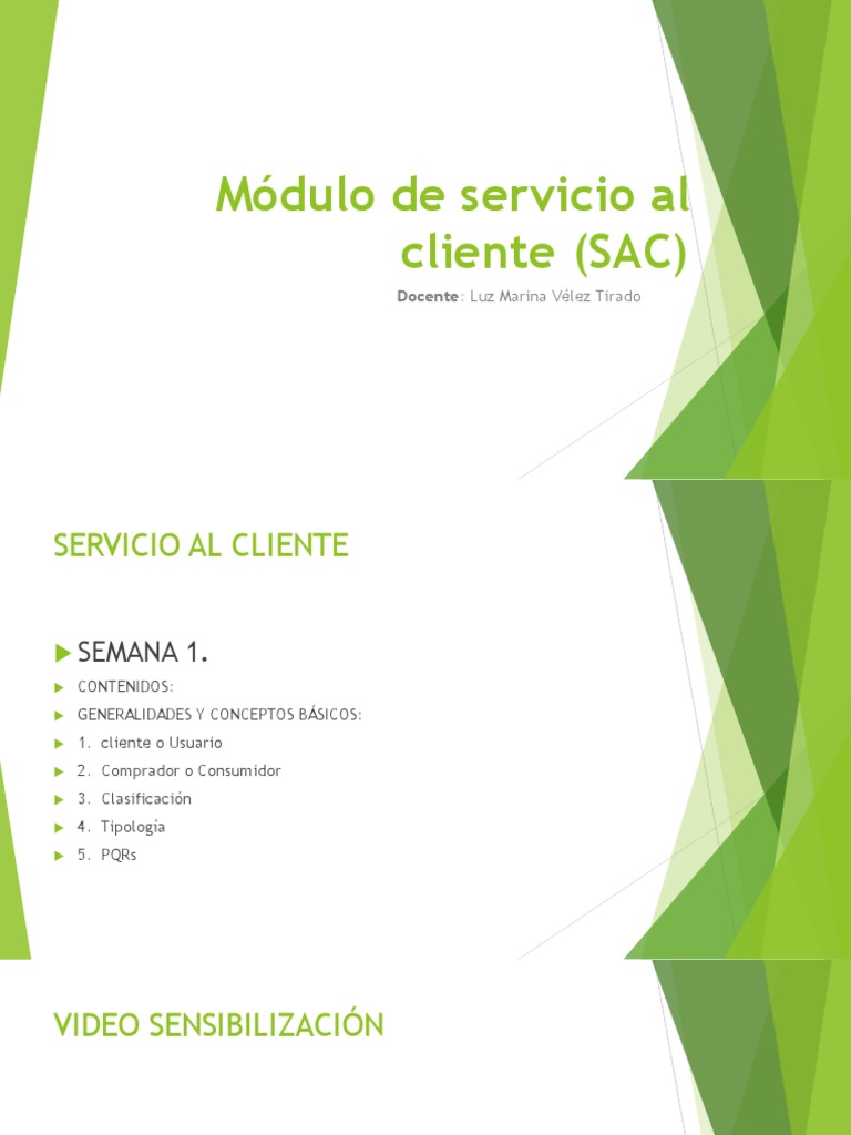 Modulo1 Servicio Al Cliente SAC | PDF | Los consumidores | Cliente