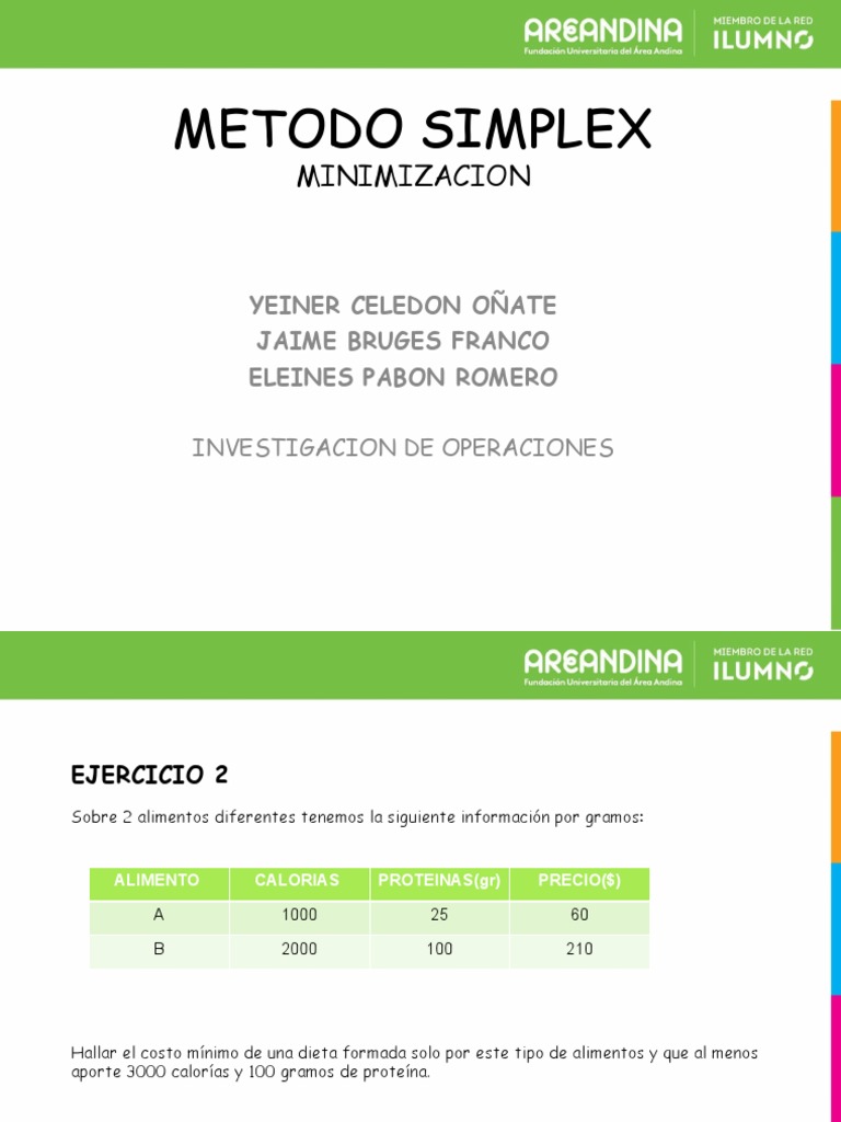 Eje 2 Metodo Simplex Min | PDF | Análisis numérico | Algoritmos y Estructuras de Datos