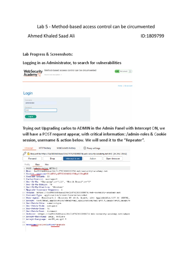 Circumventing Method-Based Access Controls Through Cookie Session Manipulation | PDF