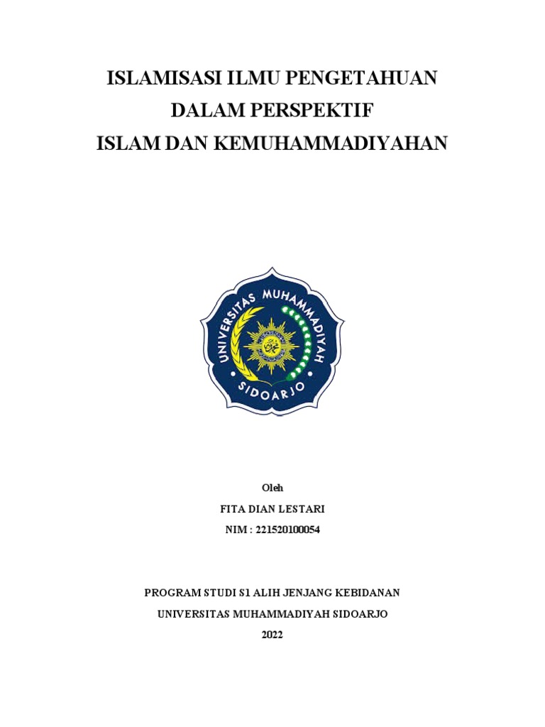 Islamisasi Ilmu: Perspektif Islam dan Muhammadiyah | PDF