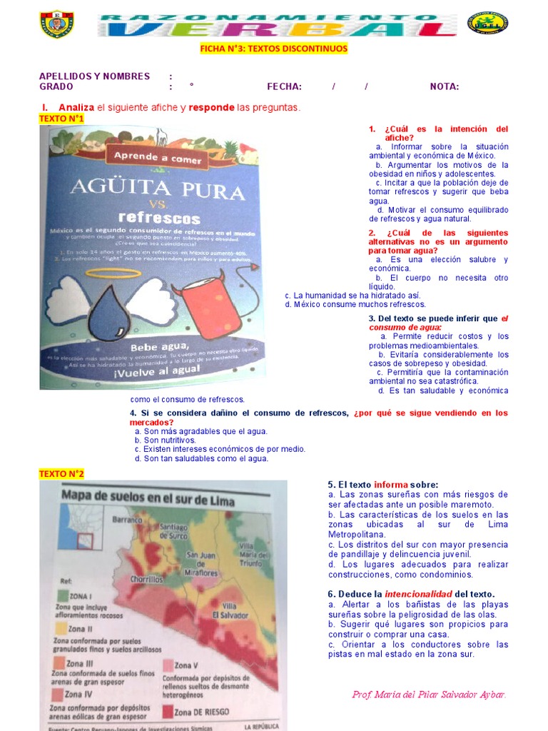 Contaminacion Del Agua Para Niños Fichas De Trabajo