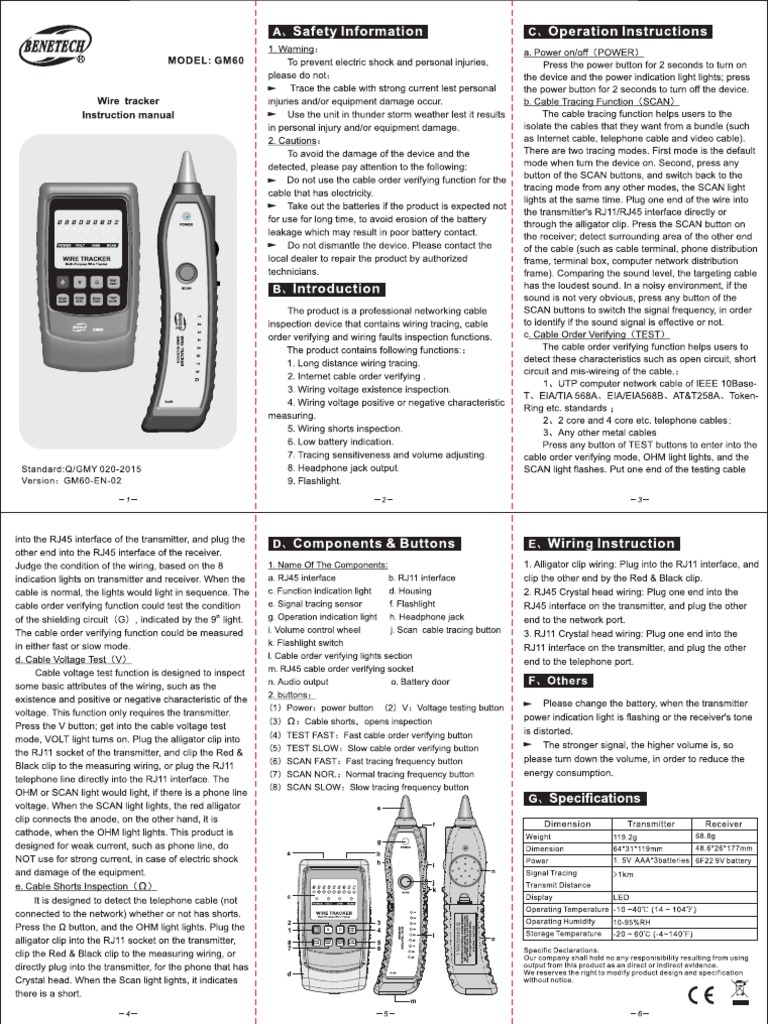 Detector Gm60 Inglês | PDF