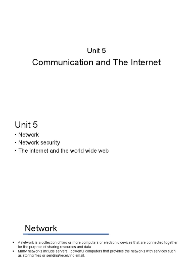 Unit 5 | PDF | Computer Network | Ip Address