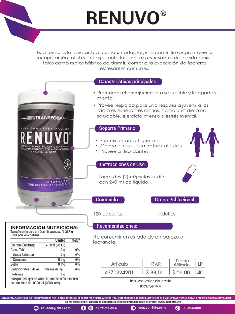 Renuvo 20221227131920 | PDF | Etiqueta de información nutricional ...