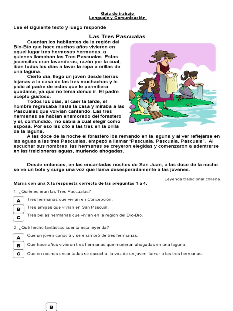 Evaluacion Leyenda Segundo Basico | PDF | Verbo