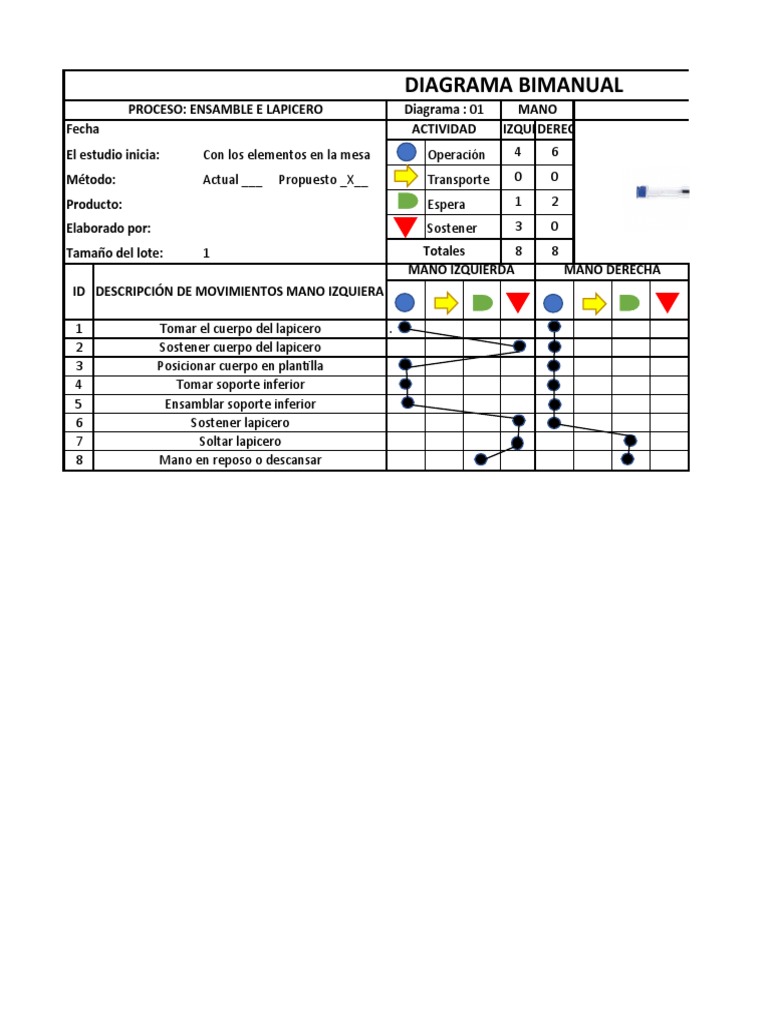 Ejemplo Diagrama Bimanual 1.1 - Formato | PDF