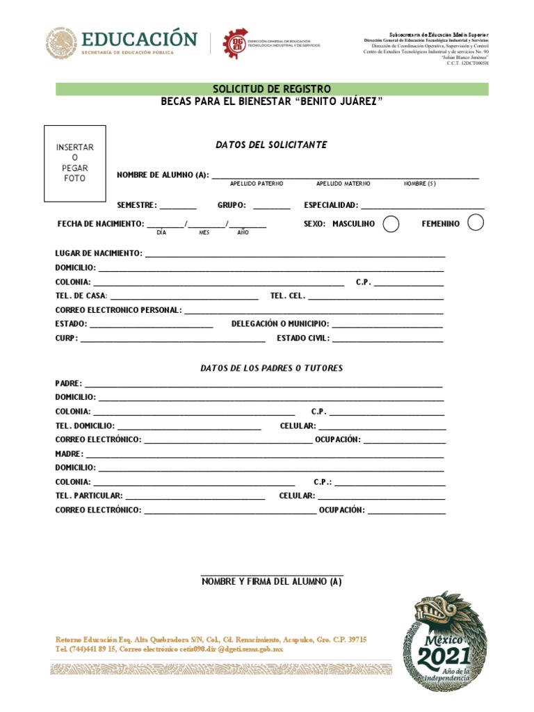 Carta De Solicitud De Beca Pdf Images/formato De Carta