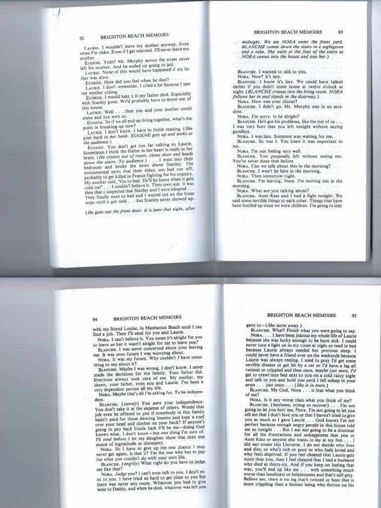 Brighton Beach Memoirs | PDF