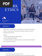 Work Immersion - Work Ethics | PDF | Integrity | Social Institutions