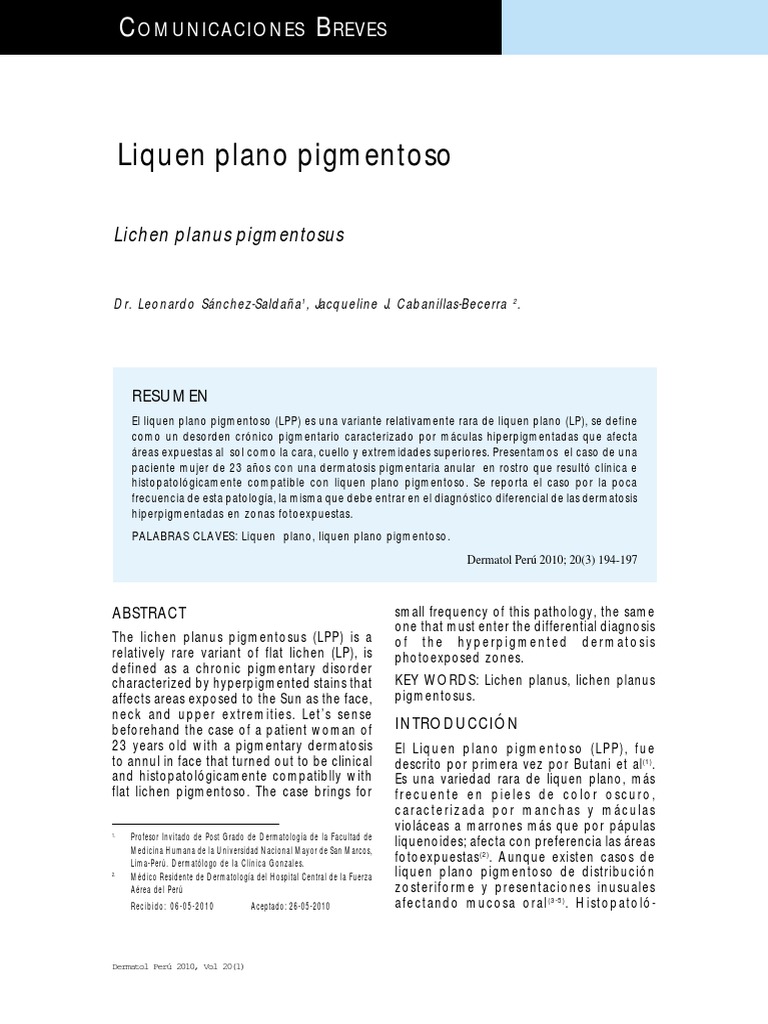 Liquen Plano Pigmentoso: Lichen Planus Pigmentosus | PDF | Hepatitis | Hepatitis C