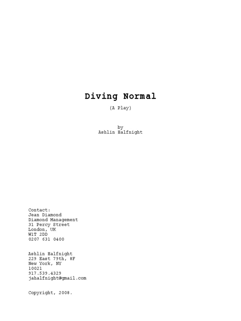Diving Normal | PDF
