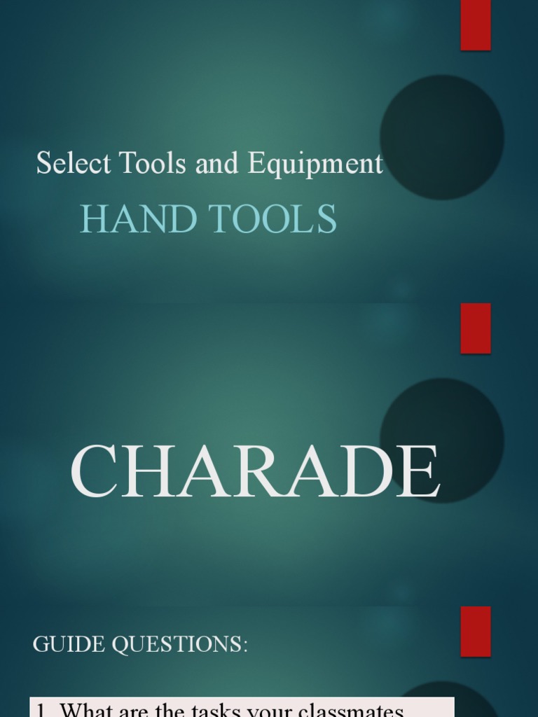 Hand Tools | PDF | Screw | Tools