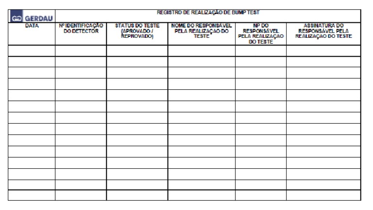 Formulario Bump Teste | PDF