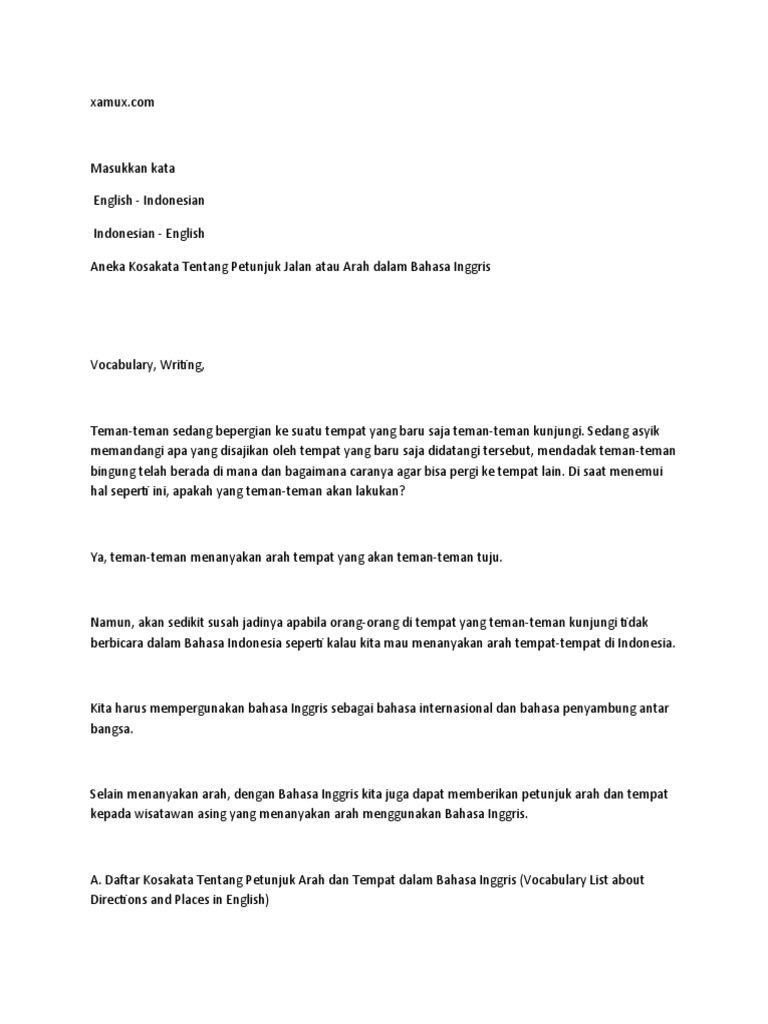 Materi Direction | PDF