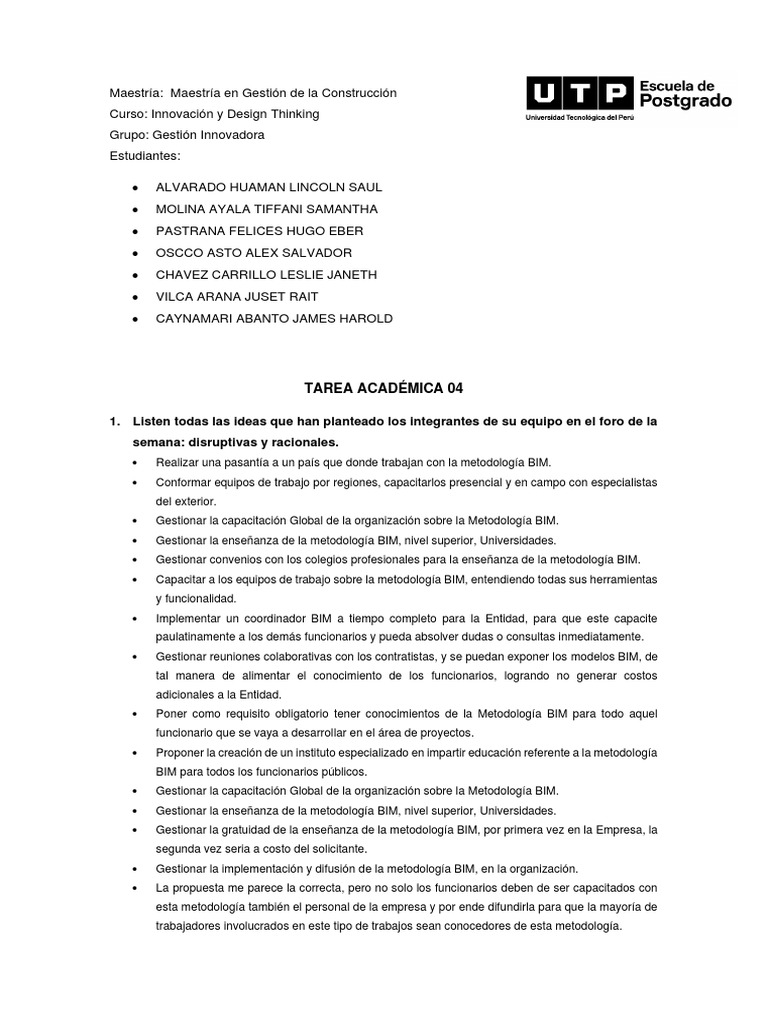 Tarea Semana 04 SP 19-03-23 | PDF