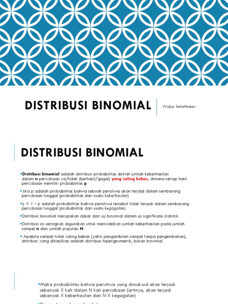 4a. DISTRIBUSI BINOMIAL | PDF
