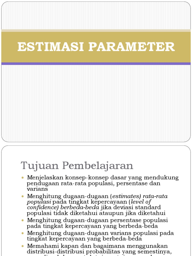 Estimasi Parameter | PDF