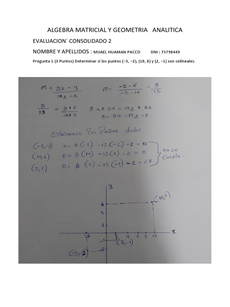Algebra Matricial y Geometria Analitica | PDF