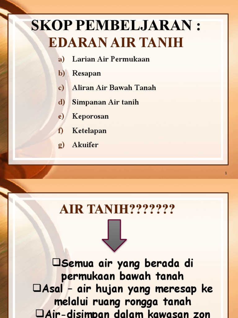 Edaran Air Tanih | PDF