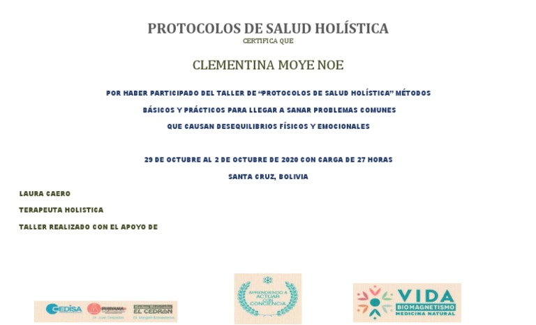 Protocolos de Salud Holística | PDF