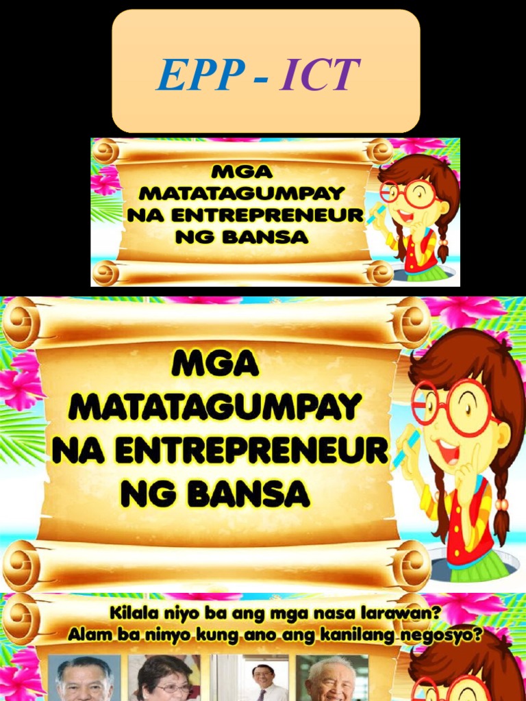 EPP - ICT-Matagumpay Na Entrepreneurs. | PDF