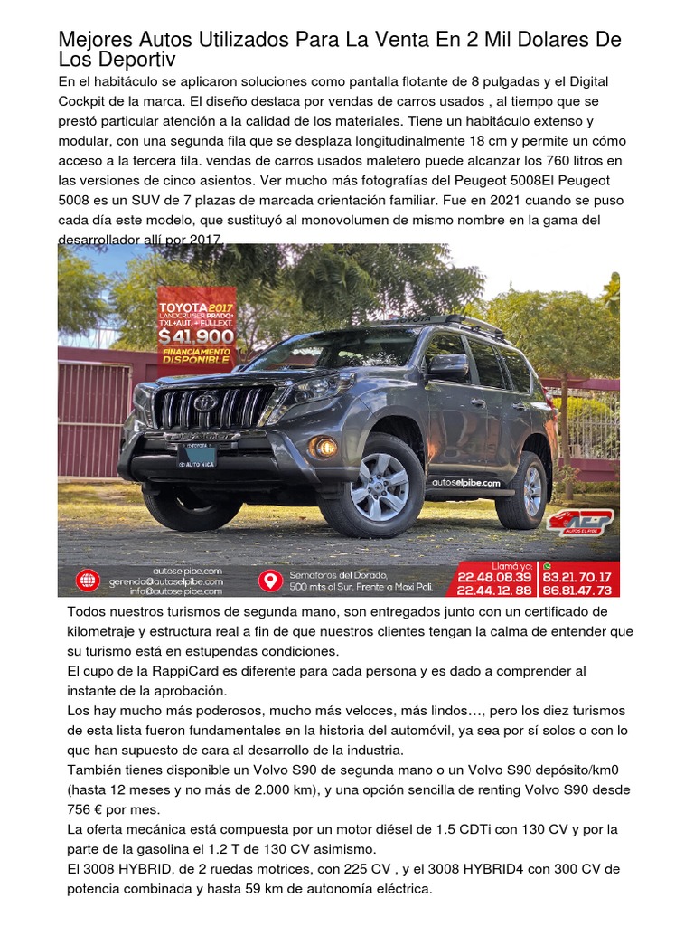 Estos Son Los Costos de Los Veh?culos Chinos en Venezuela Llzru PDF | PDF