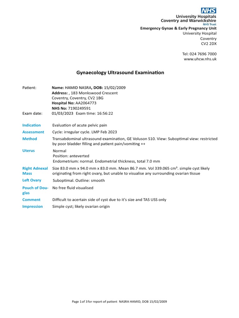 Clinical Letter Frame | PDF