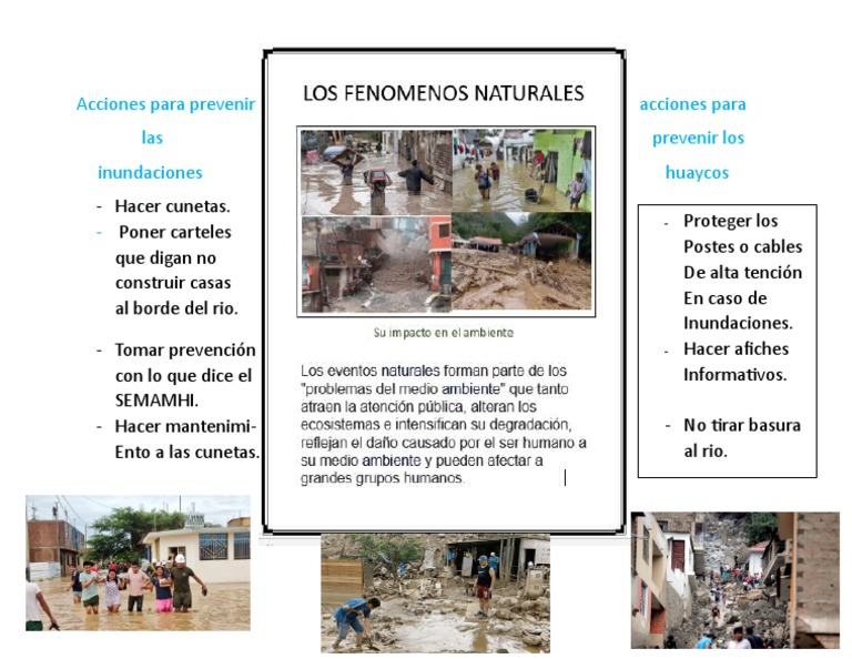 Afiche de Los Desastre Naturales | PDF | Hogar, jardinería y bricolaje ...