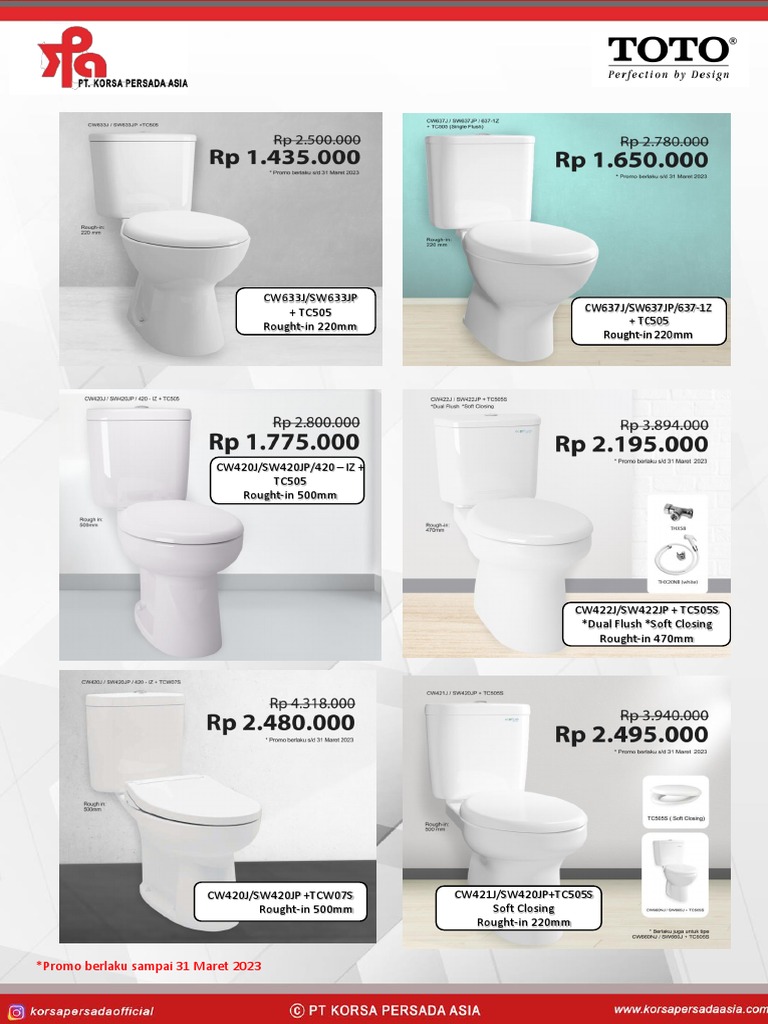 Toto Sanitary Catalog 2023 | PDF
