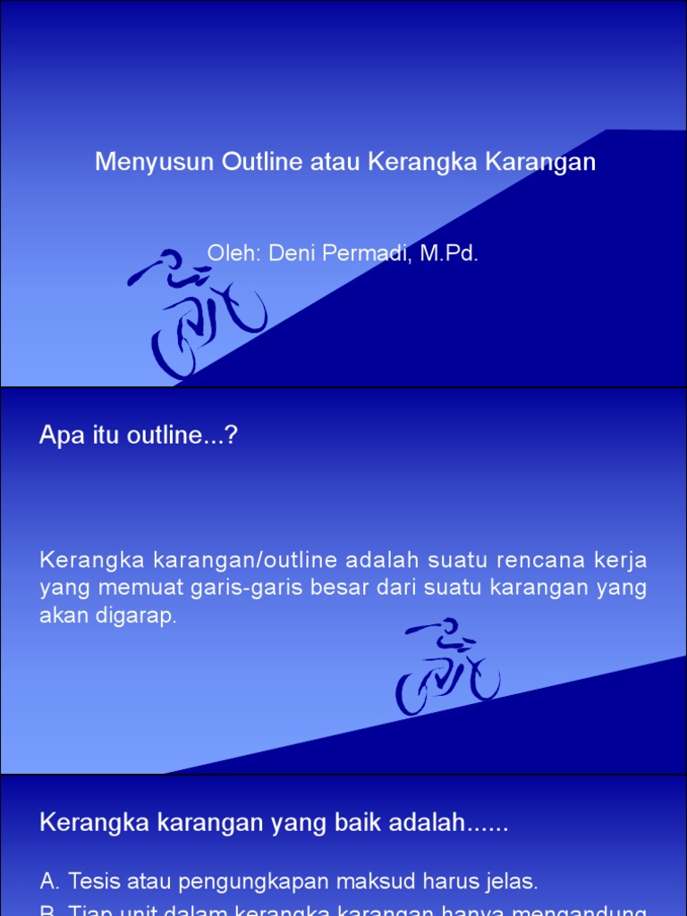 Materi D4 Anestesi Menyusun Outline Atau Kerangka Karangan | PDF