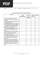 Escala Sintomas TOC | PDF | Pensamento | Transtorno obsessivo compulsivo (TOC)