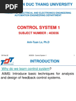 01 Introduction | PDF | Control Theory | Computing