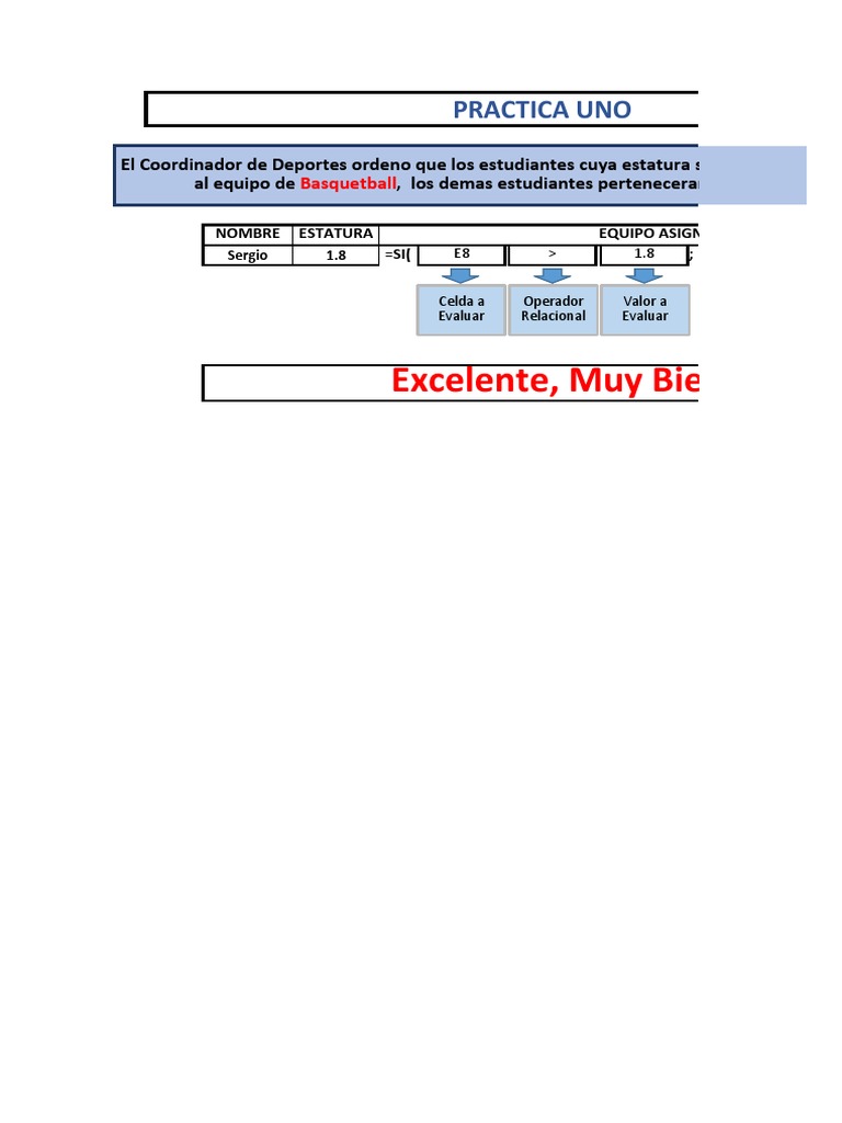 Excelente, Muy Bien!!: Practica Uno | PDF