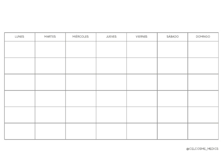 1.-Calendarios Mensuales Minimalistas SIN FECHA | PDF