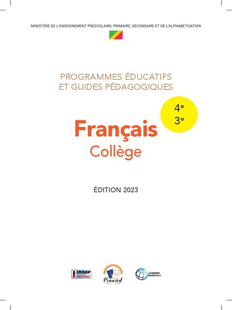 Guide FRANCAIS 4e-3e | PDF | Enseignement secondaire | Linguistique