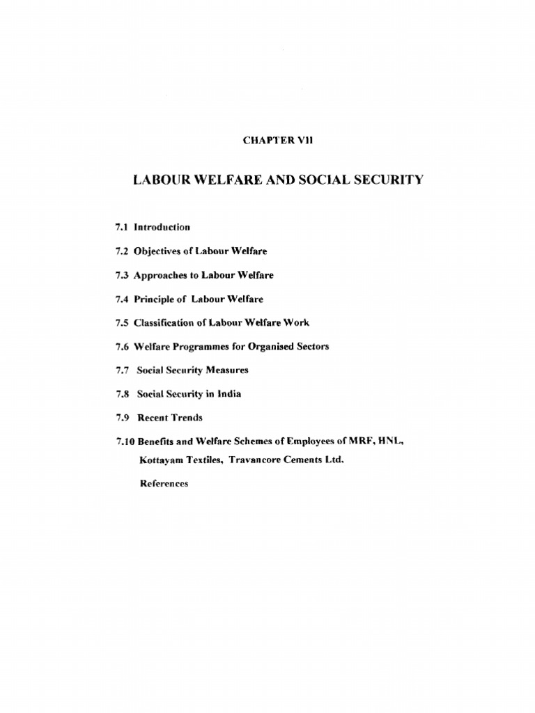 Labor Welfare in India: An Overview of Objectives, Approaches ...