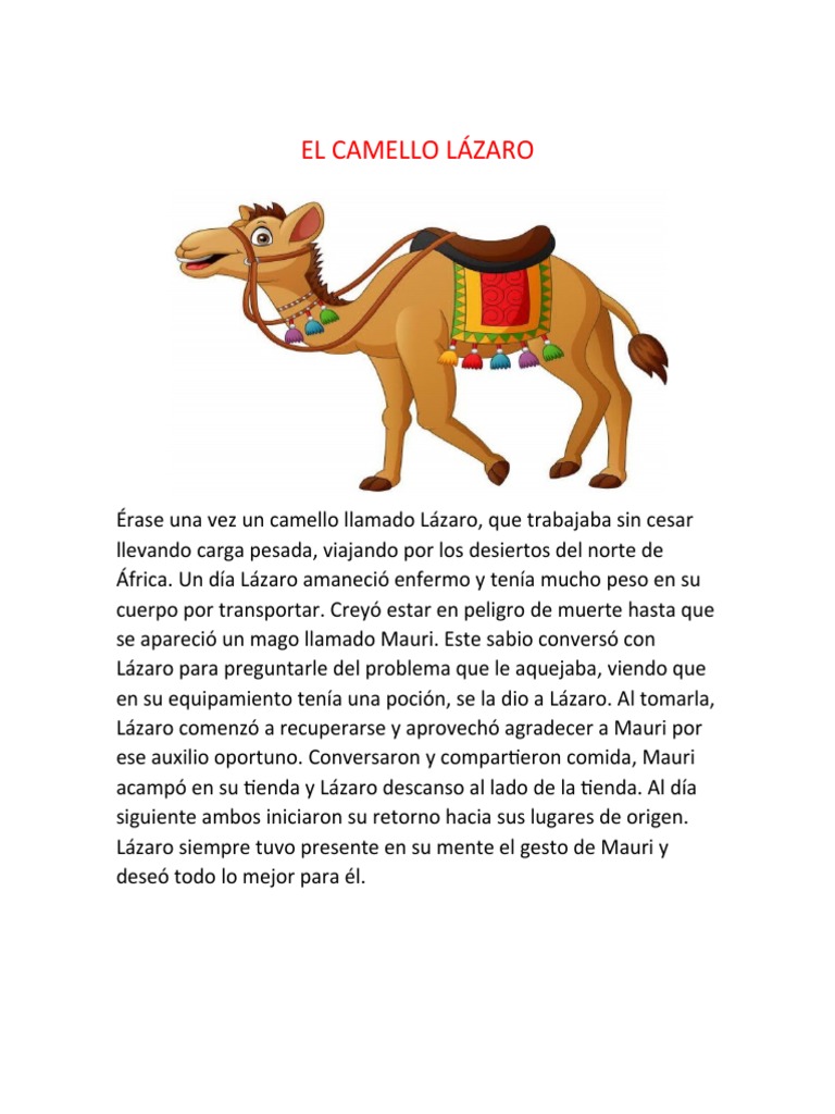 El camello Lázaro y su salvador | PDF