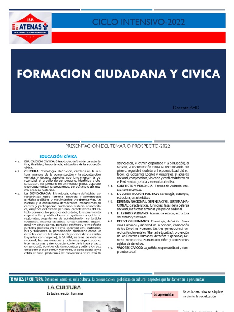 Civica-Semana 2 | PDF | Sociedad | Multiculturalismo