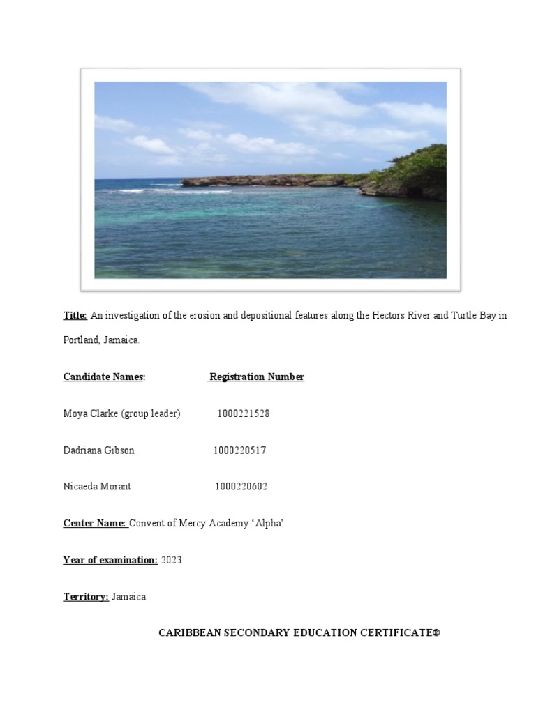 Sba Geography | PDF | Beach | Limestone